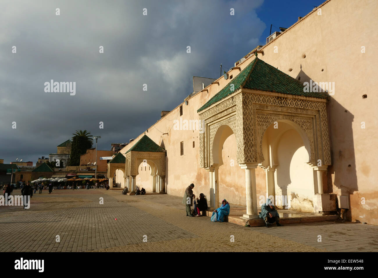 Place el-Hedim, main square in Meknes, Morocco Stock Photo - Alamy