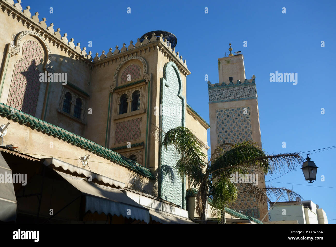 Minaret of the mosque in Fez, Morocco Stock Photo - Alamy