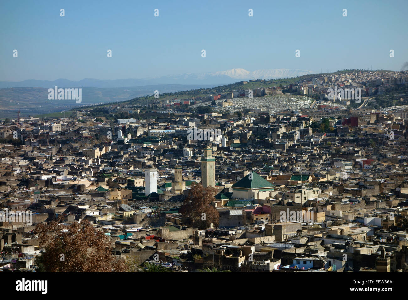 Medina in fes aerial top view hi-res stock photography and images - Alamy