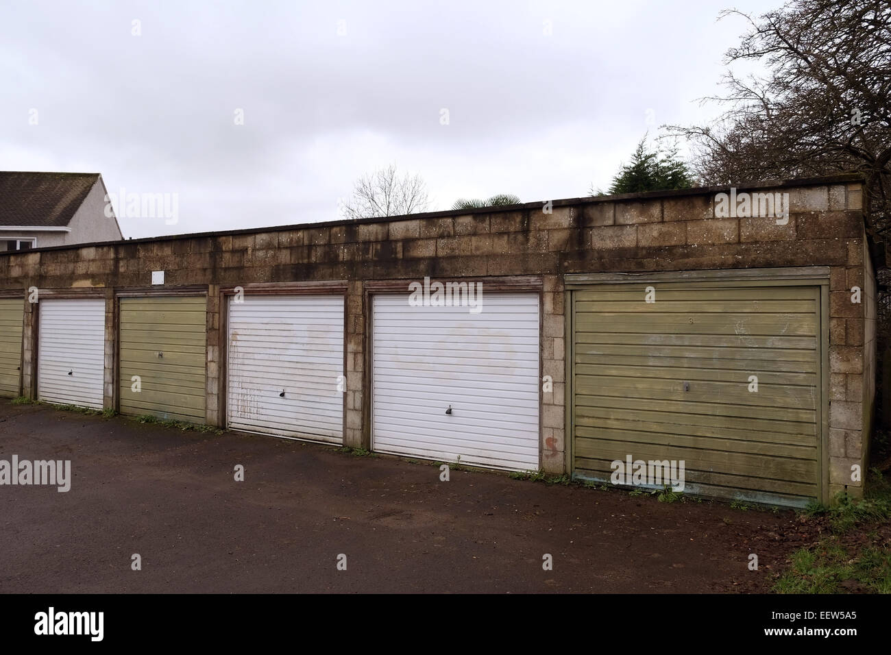 Old council garage hi-res stock photography and images - Alamy