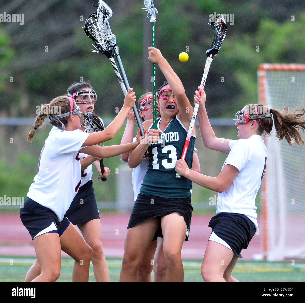 Female game action play playing lacrosse hi-res stock photography and ...