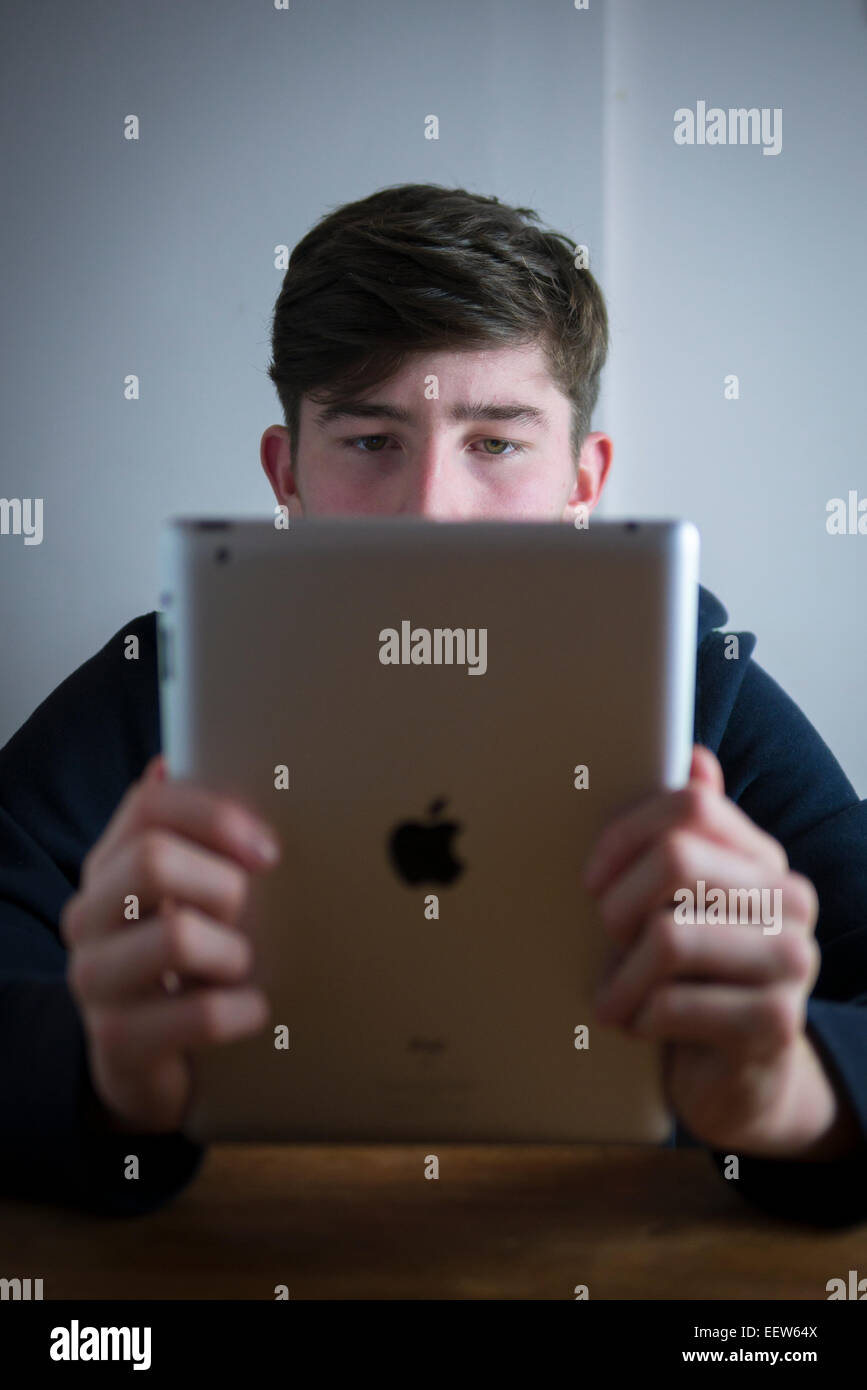Person Using an Ipad Stock Photo - Alamy