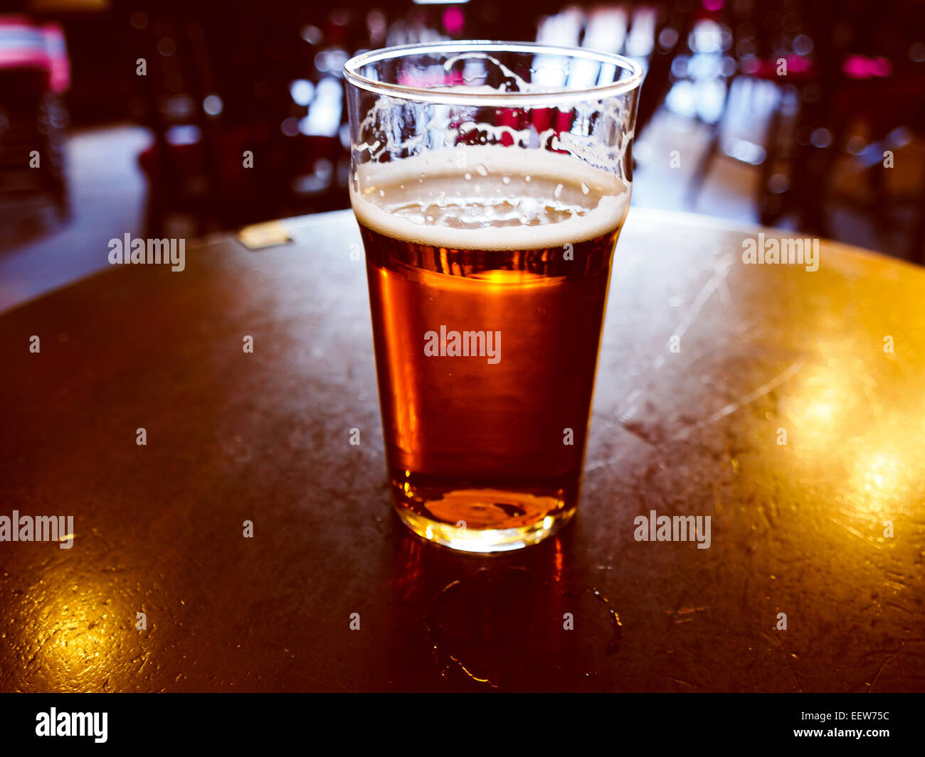 Pint of British bitter ale beer Stock Photo - Alamy