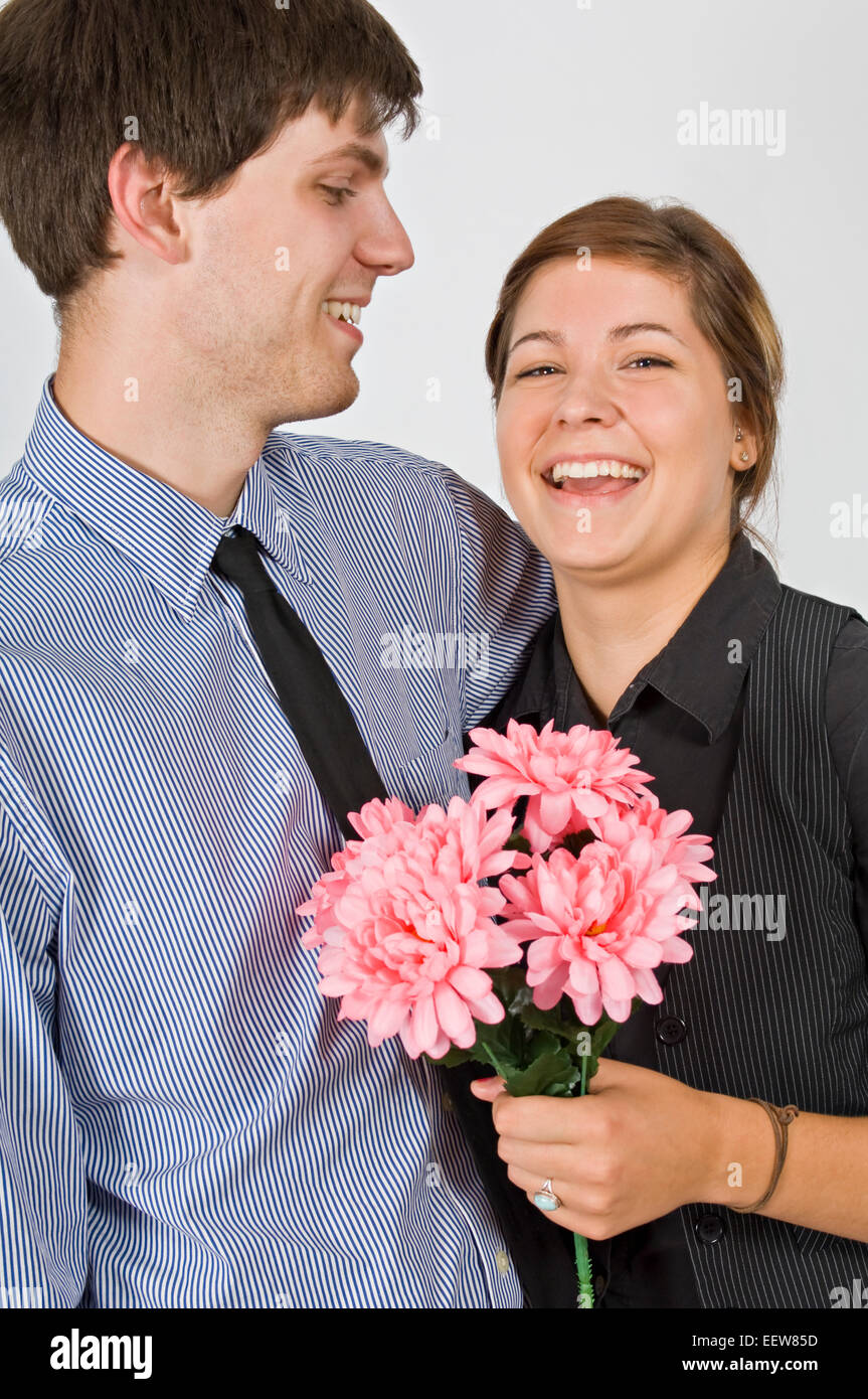 Couple standing together Stock Photo - Alamy
