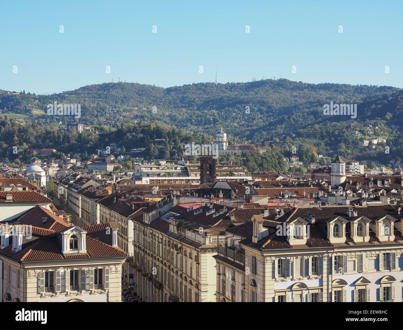 Aerial view of the city of Turin in Piedmont Italy Stock Photo - Alamy