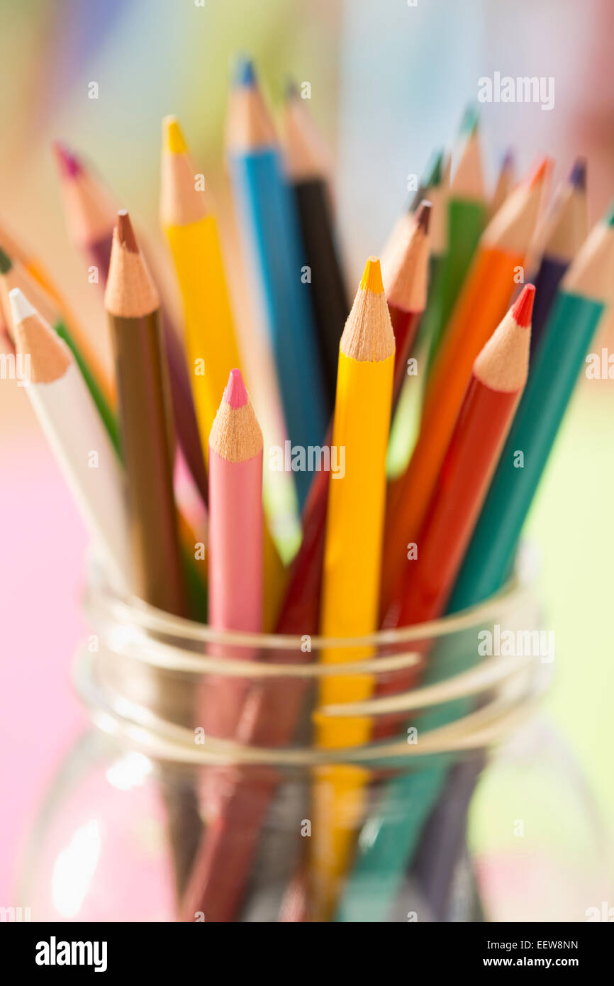 Large colored pencils hi-res stock photography and images - Alamy