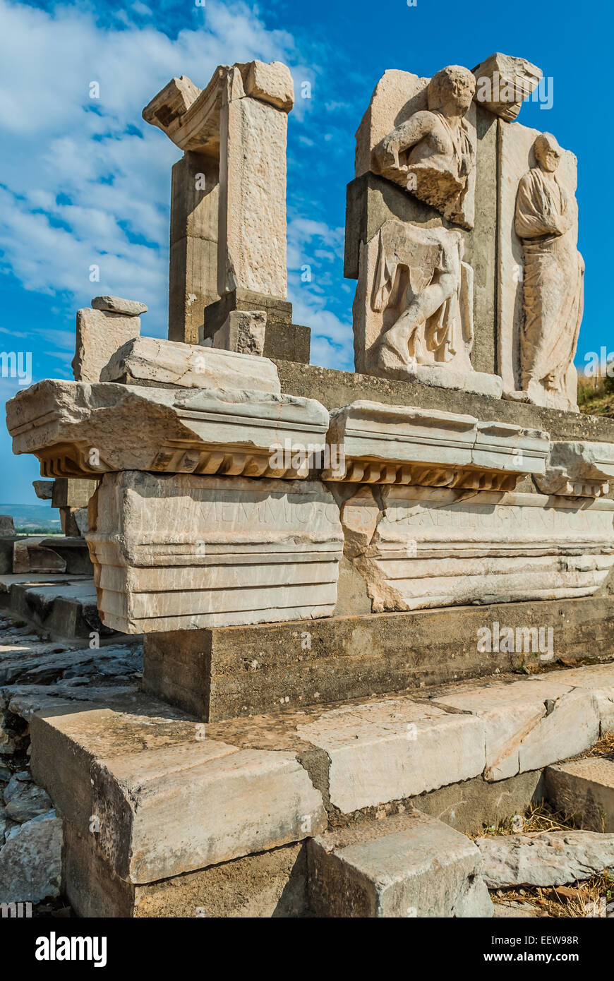 Ephesus ancient greek ruins in Anatolia Turkey Stock Photo - Alamy