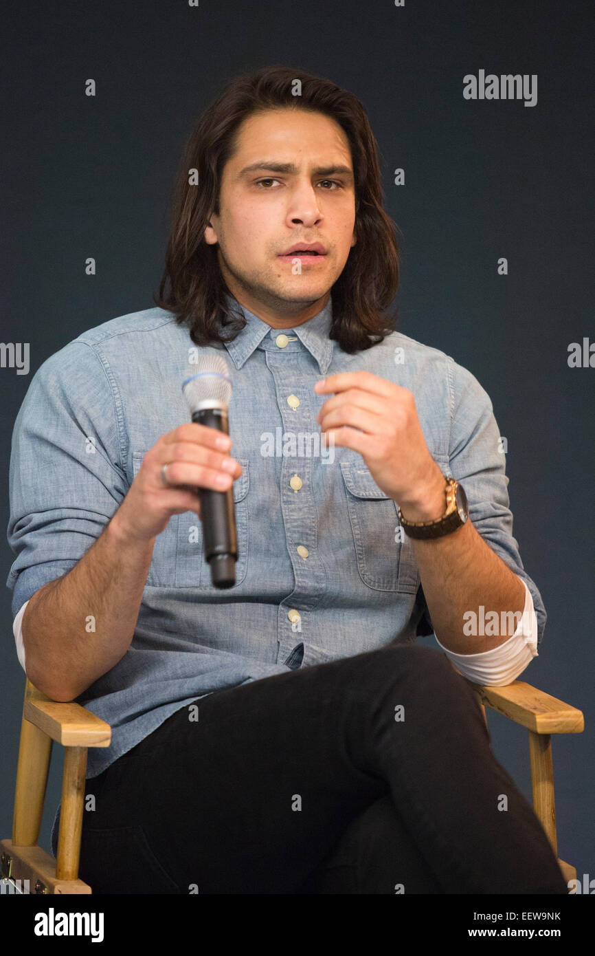 London, UK. 21 January 2015. Pictured: Actor Luke Pasqualino who plays ...