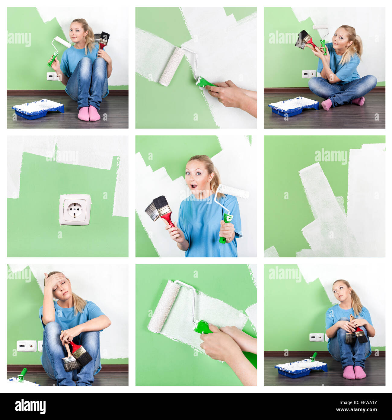 Collage painting hi-res stock photography and images - Alamy