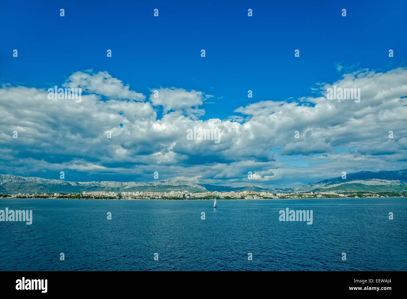 Sailing Split waters Stock Photo - Alamy