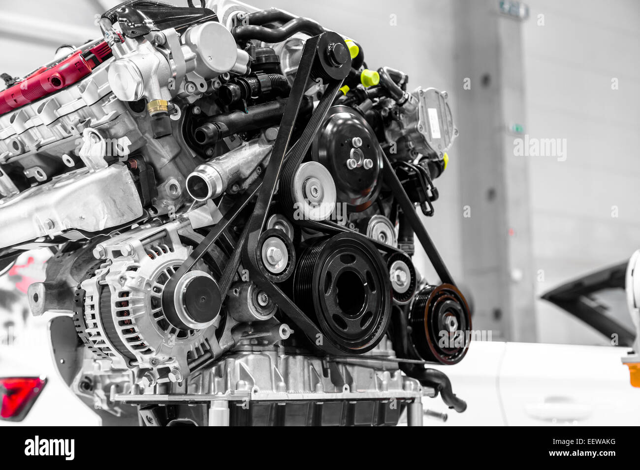 Turbo car engine Stock Photo - Alamy