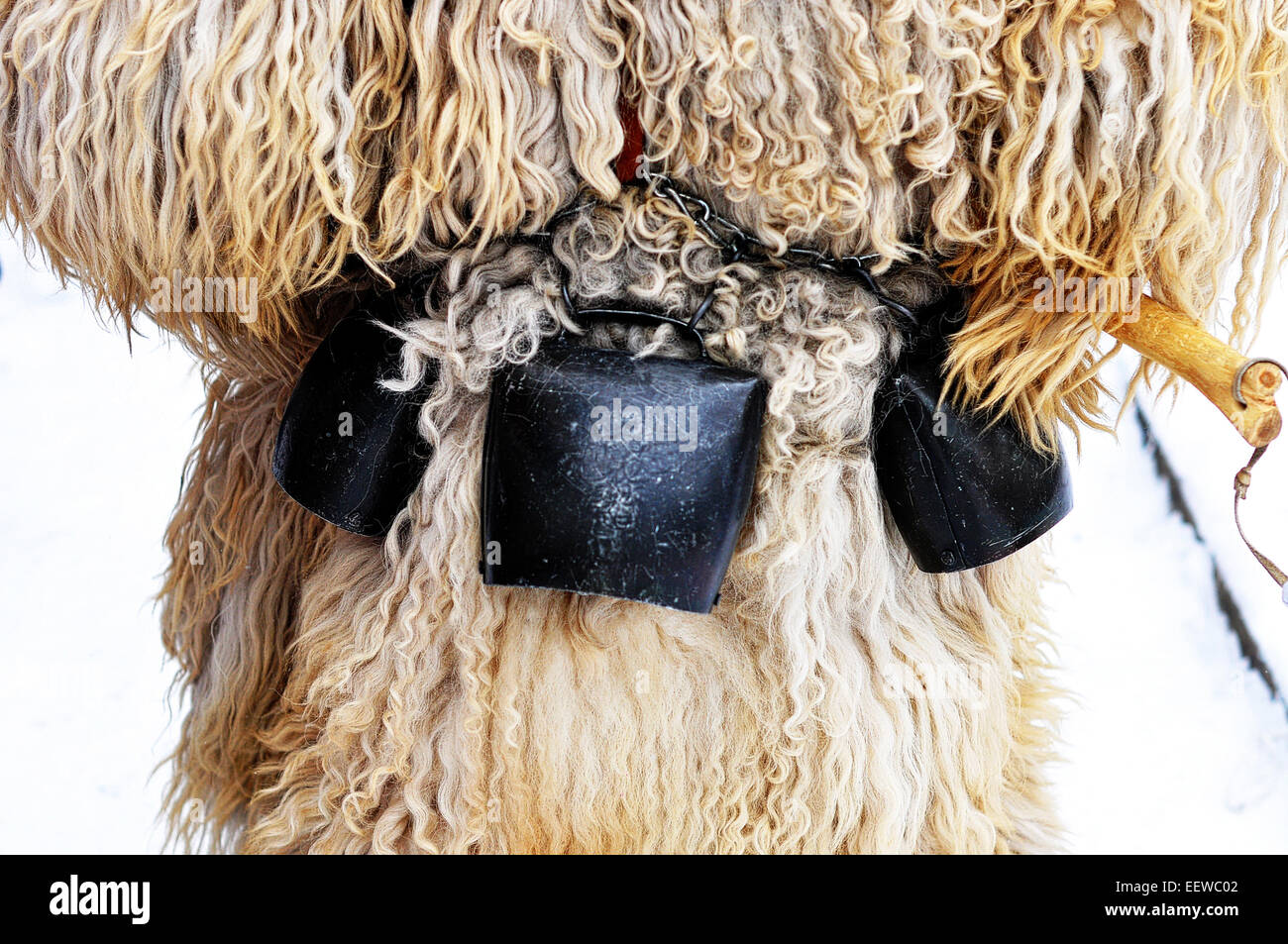 Traditional kuker costume with it's accessories, Surva fest Pernik ...