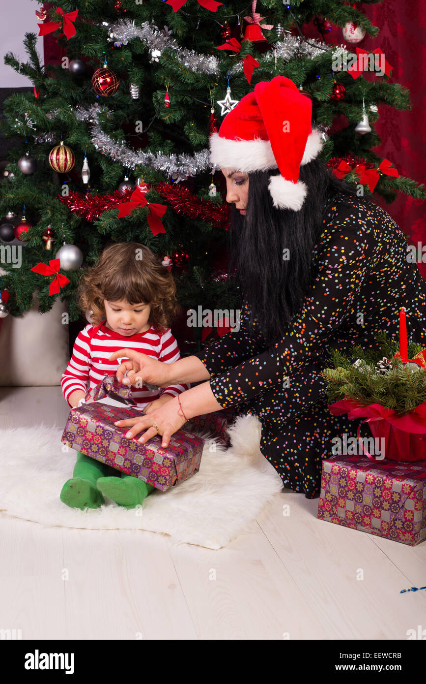 Helping santa hi-res stock photography and images - Alamy