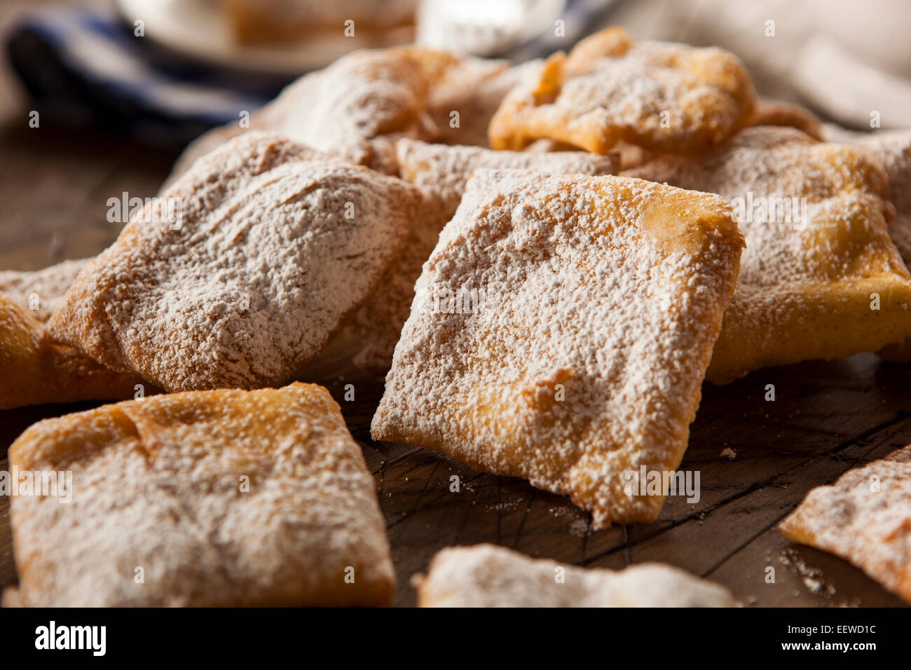Homemade Powder Sugar Beignets Ready for Breakfast Stock Photo - Alamy