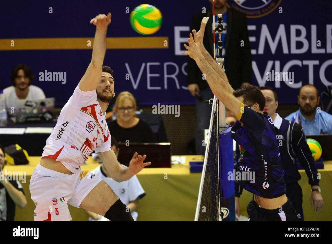 Simone PARODI - 20.01.2015 - Paris Volley/Treia - Ligue des Champions ...