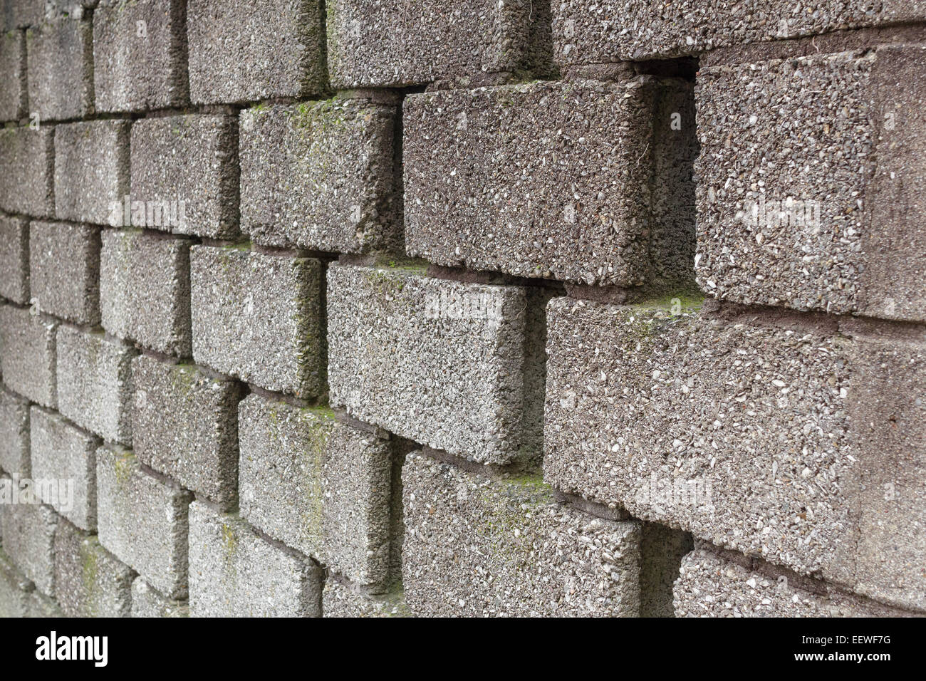Wall with brick cement coarse Stock Photo - Alamy