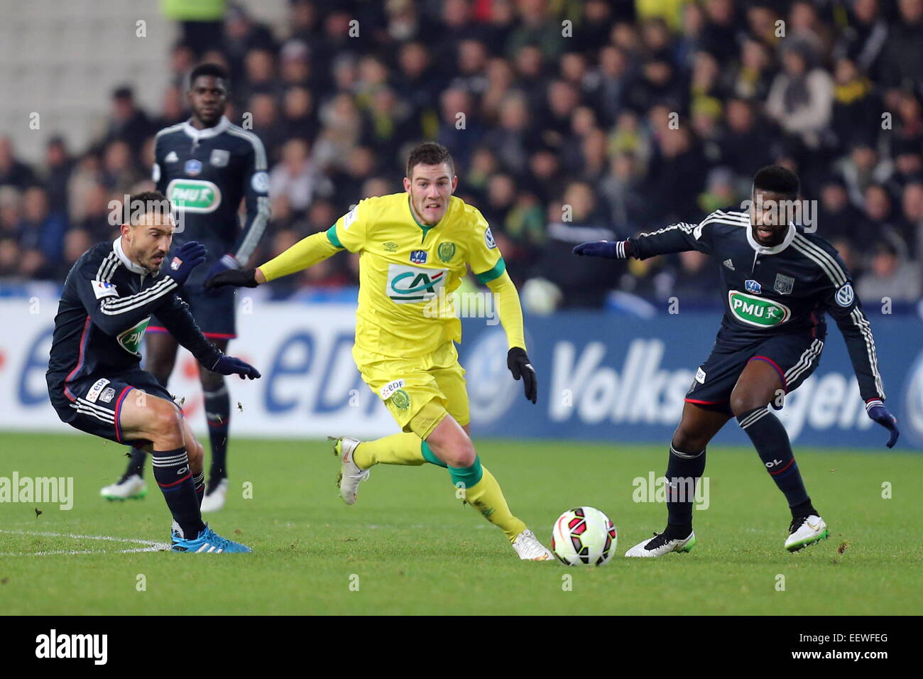 Jordan VERETOUT/Steed MALBRANQUE/Arnold MVUEMBA. Coupe de France 2014/ ...