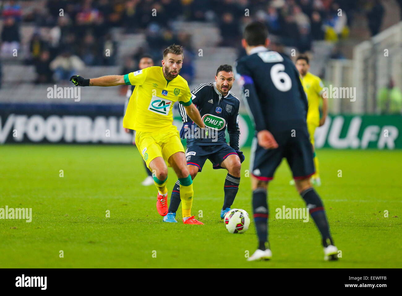 Lucas DEAUX/Steed MALBRANQUE. Coupe de France 2014/2015. Photo ...