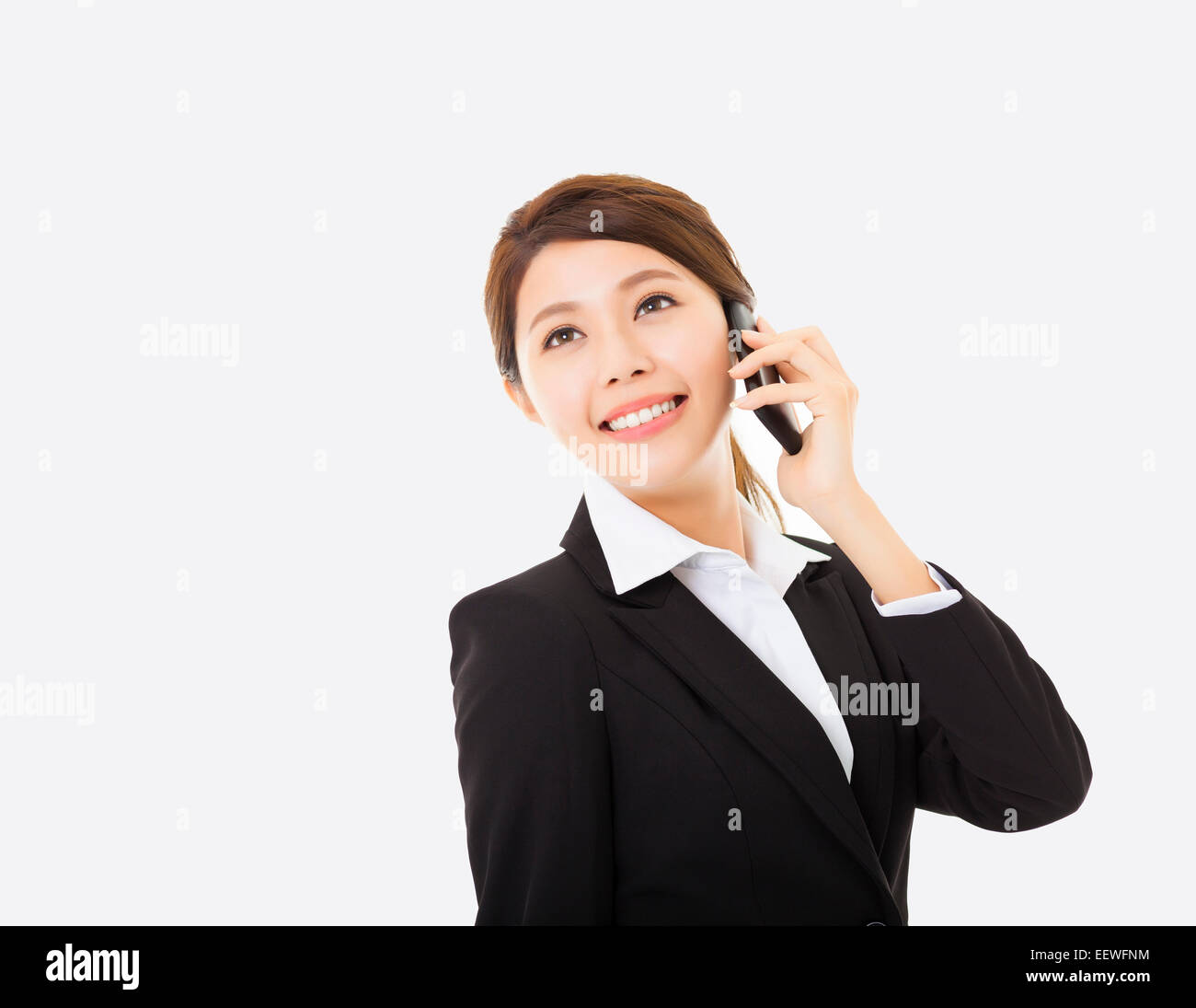 Chinese girl talking on cell hi-res stock photography and images - Alamy