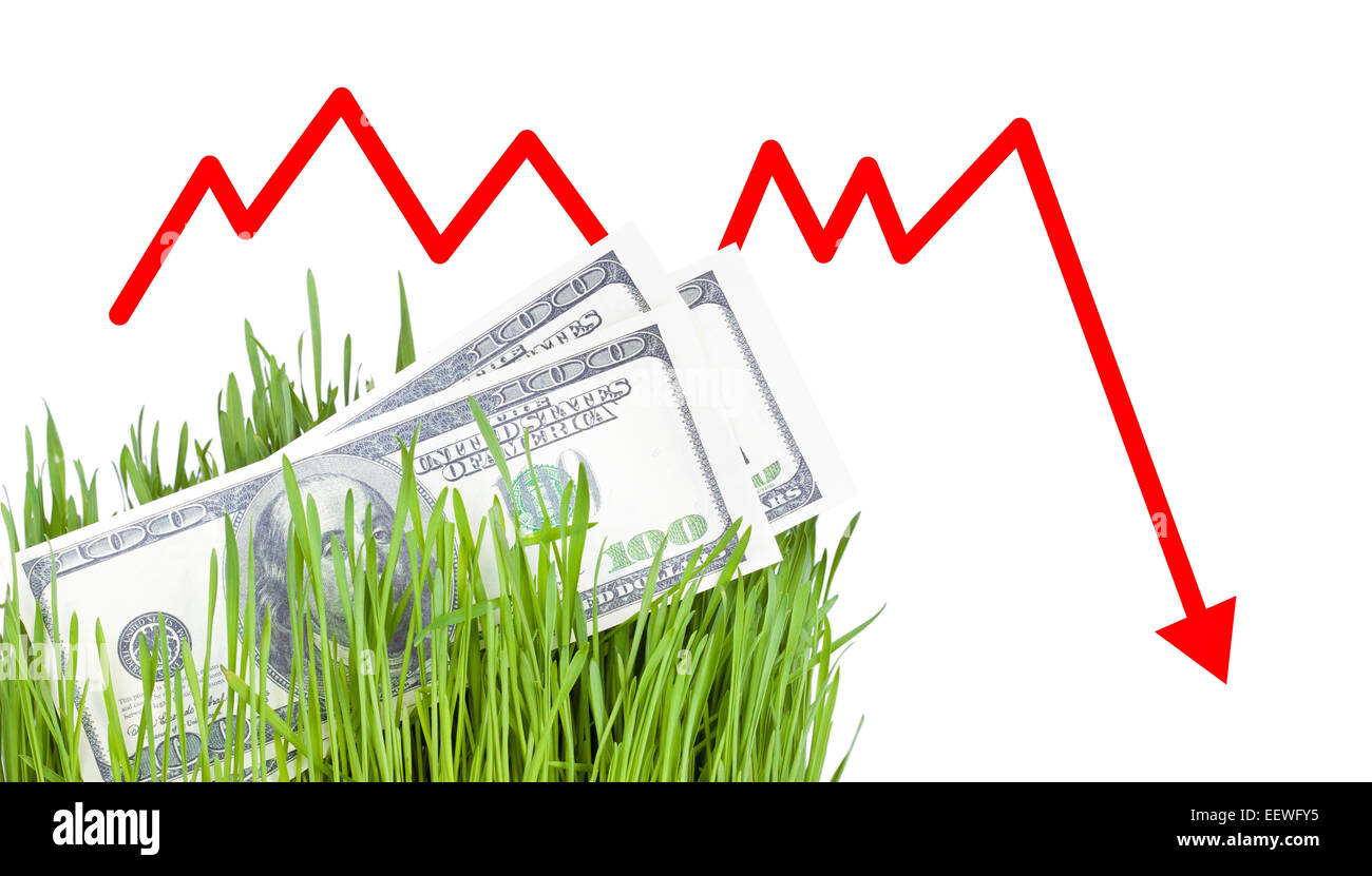 Green down arrow hi-res stock photography and images - Alamy