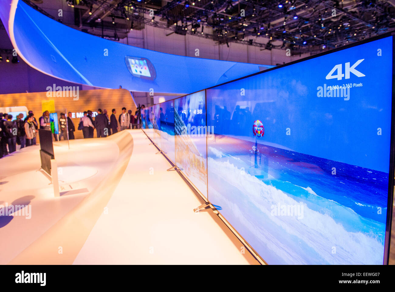 The Sony booth at the CES show held in Las Vegas Stock Photo - Alamy