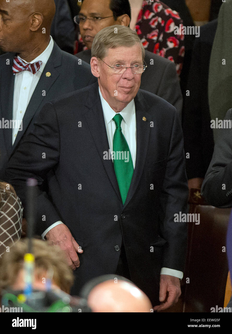 United States Senator Johnny Isakson (Republican of Georgia) awaits the ...