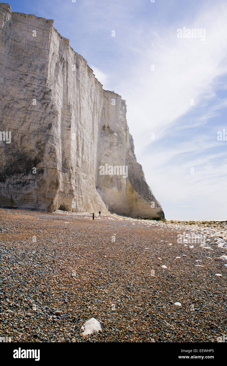 The Seven Sisters white chalk cliffs Stock Photo - Alamy