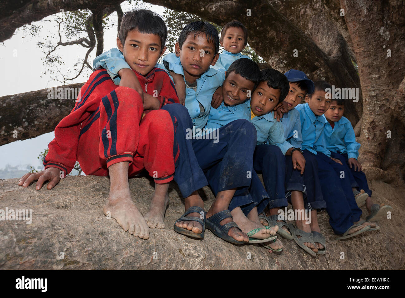 Nepalese school students hi-res stock photography and images - Alamy