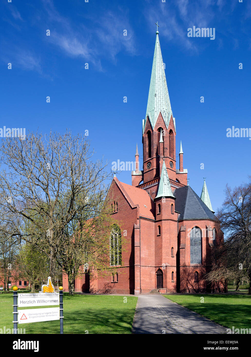 Christ and Garrison Church, Wilhelmshaven, Lower Saxony, Germany Stock ...