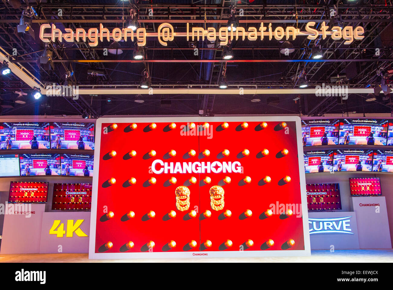 The Intel booth at the CES show held in Las Vegas Stock Photo - Alamy