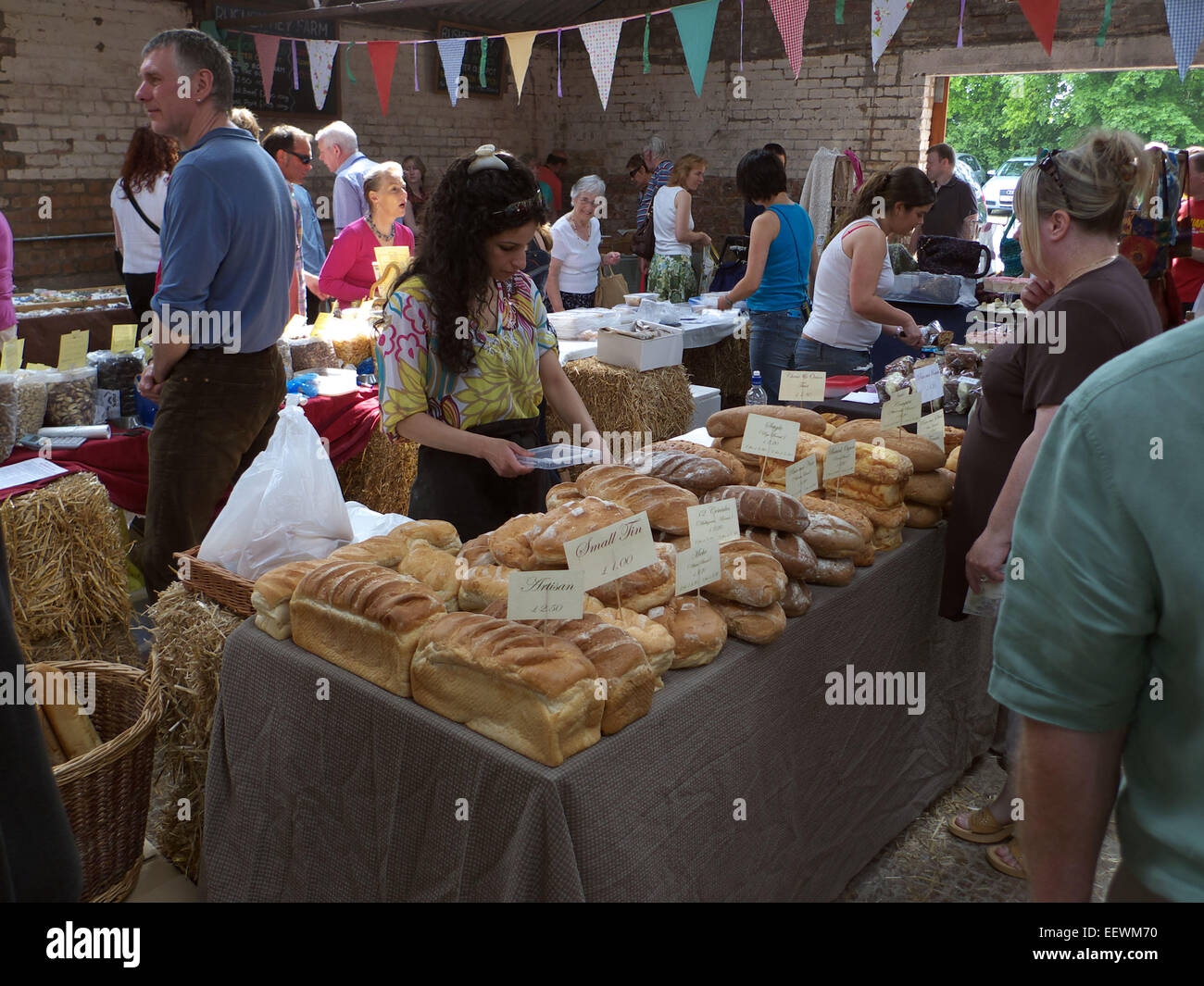 Bread, Farmers' Market, Rode Hall, Cheshire, UK Stock Photo - Alamy