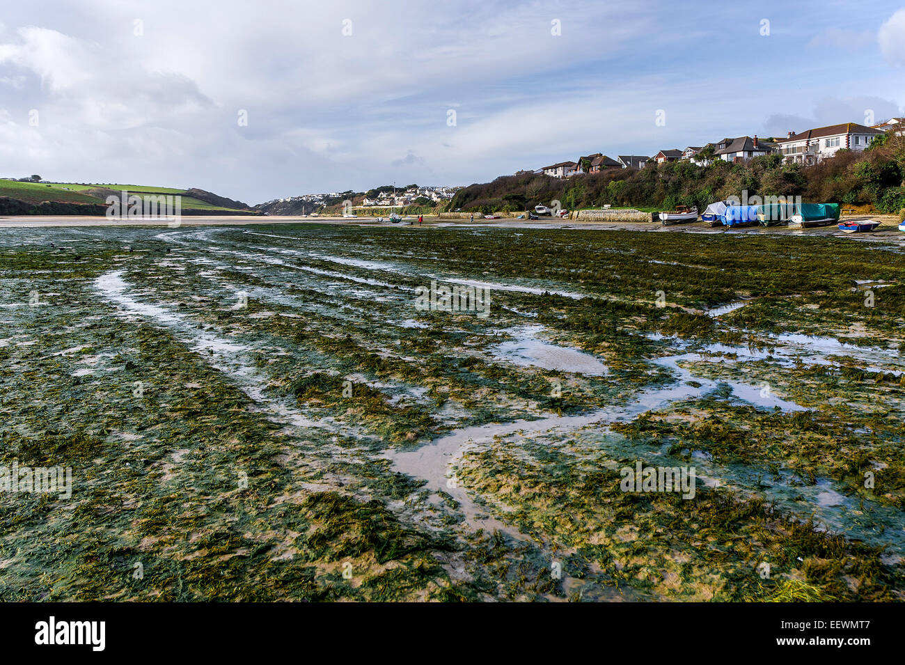 The Gannel Estuary in Newquay, Cornwall Stock Photo - Alamy