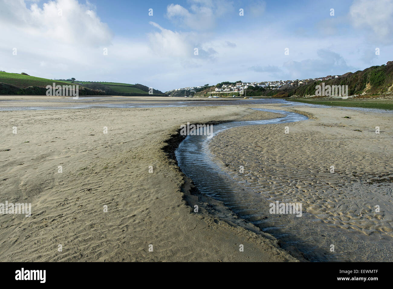 The Gannel Estuary in Newquay, Cornwall Stock Photo - Alamy