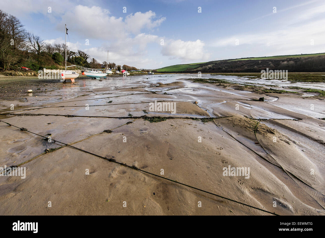 The Gannel Estuary in Newquay, Cornwall Stock Photo - Alamy