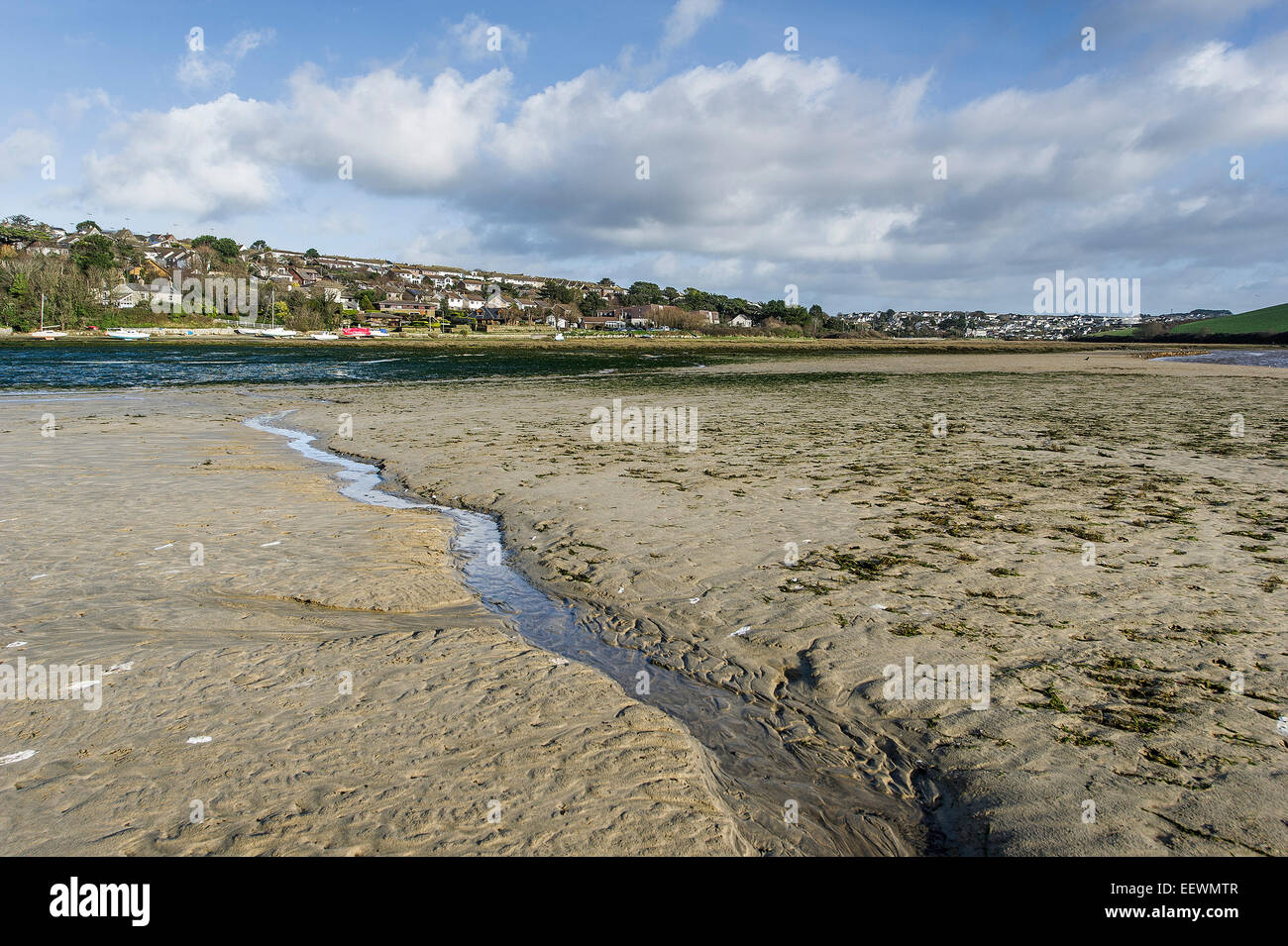 The Gannel Estuary in Newquay, Cornwall Stock Photo - Alamy