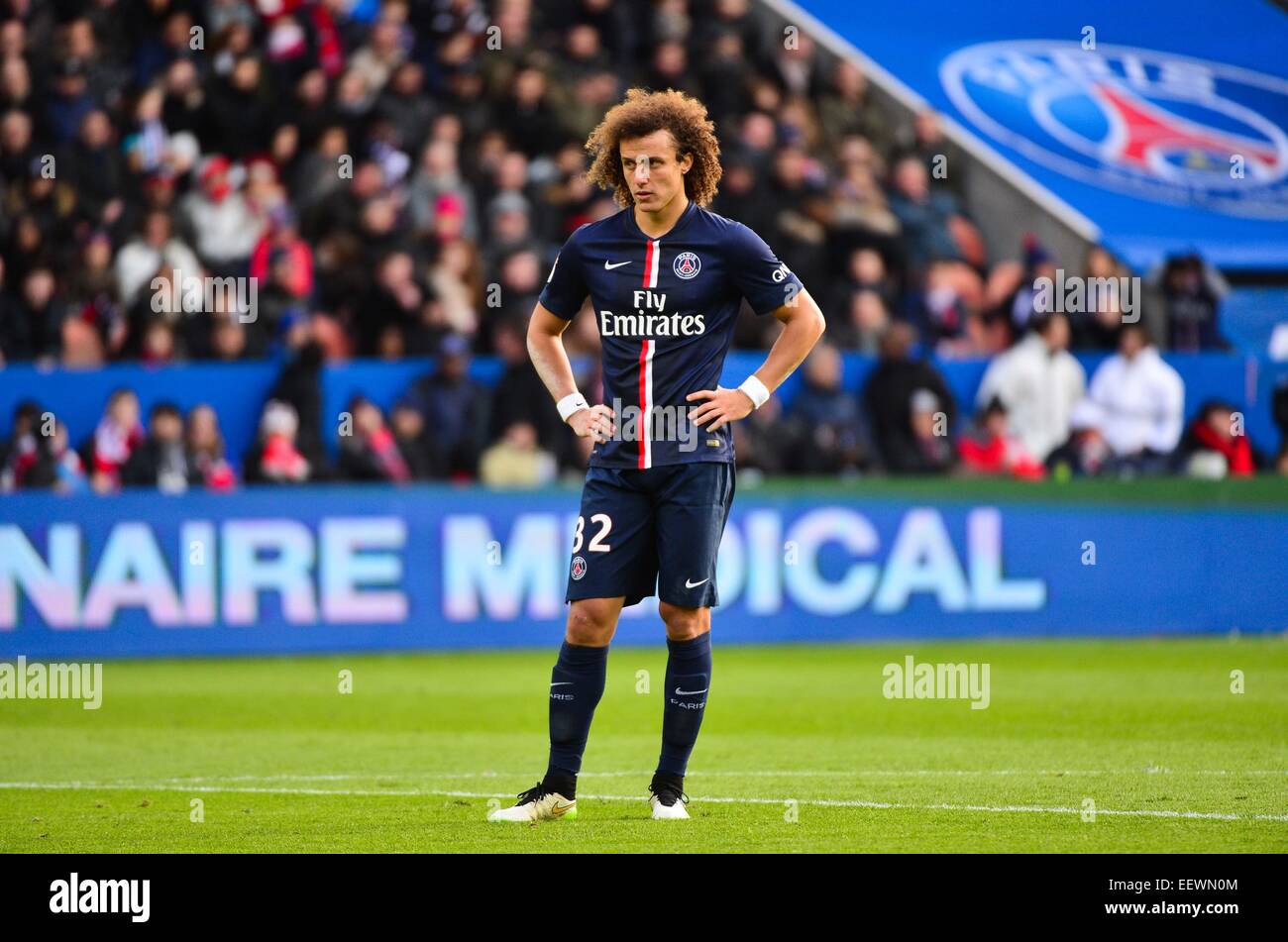 David LUIZ - 18.01.2015 - Paris Saint Germain/Evian Thonon - 21eme ...