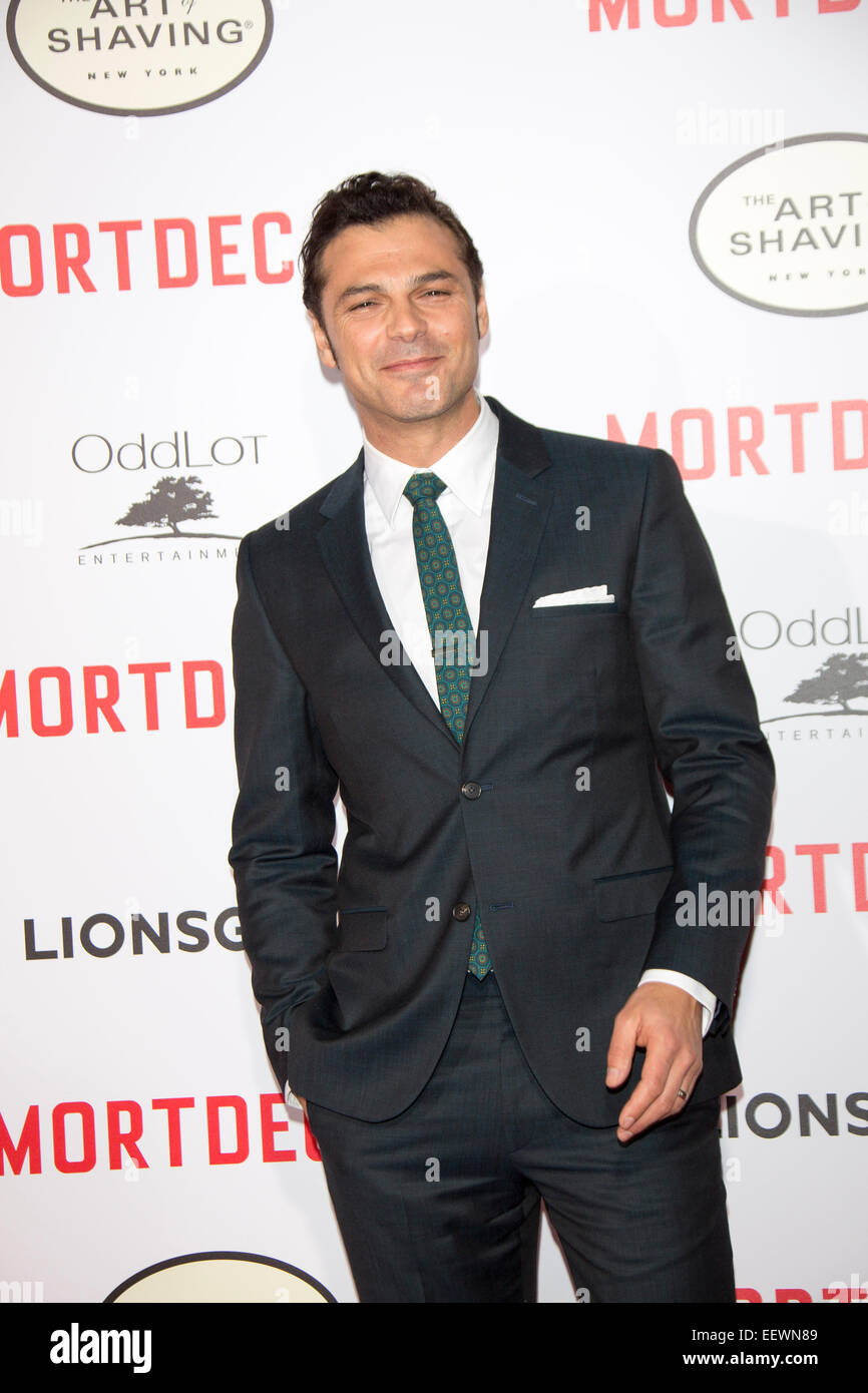 Actor Jonathon Pasvolsky arrives at the premiere of Mortdecai in Los ...