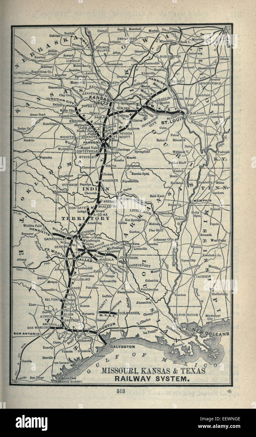 Railroad map kansas hi-res stock photography and images - Alamy