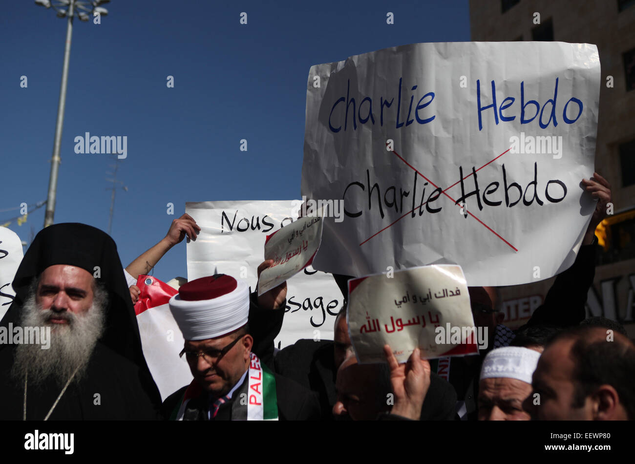 Hebron, West Bank, Palestinian Territory. 22nd Jan, 2015. Bishop ...