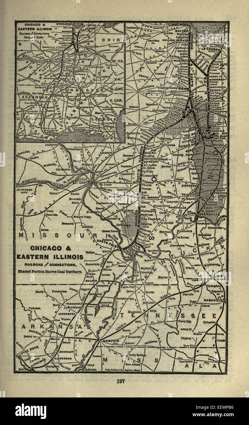 Chicago railroad map hi-res stock photography and images - Alamy