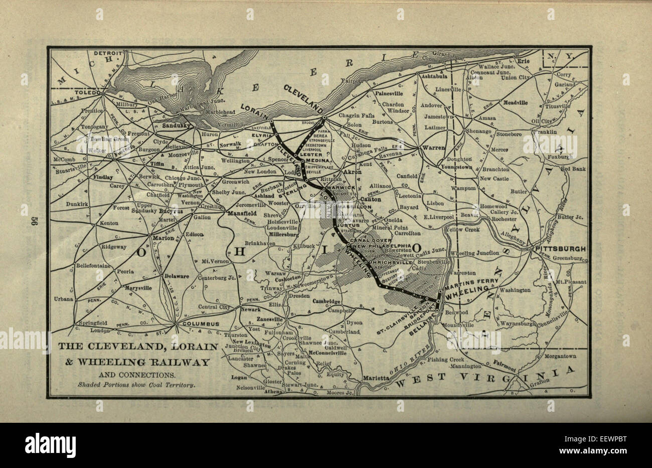 Cleveland map hi-res stock photography and images - Alamy