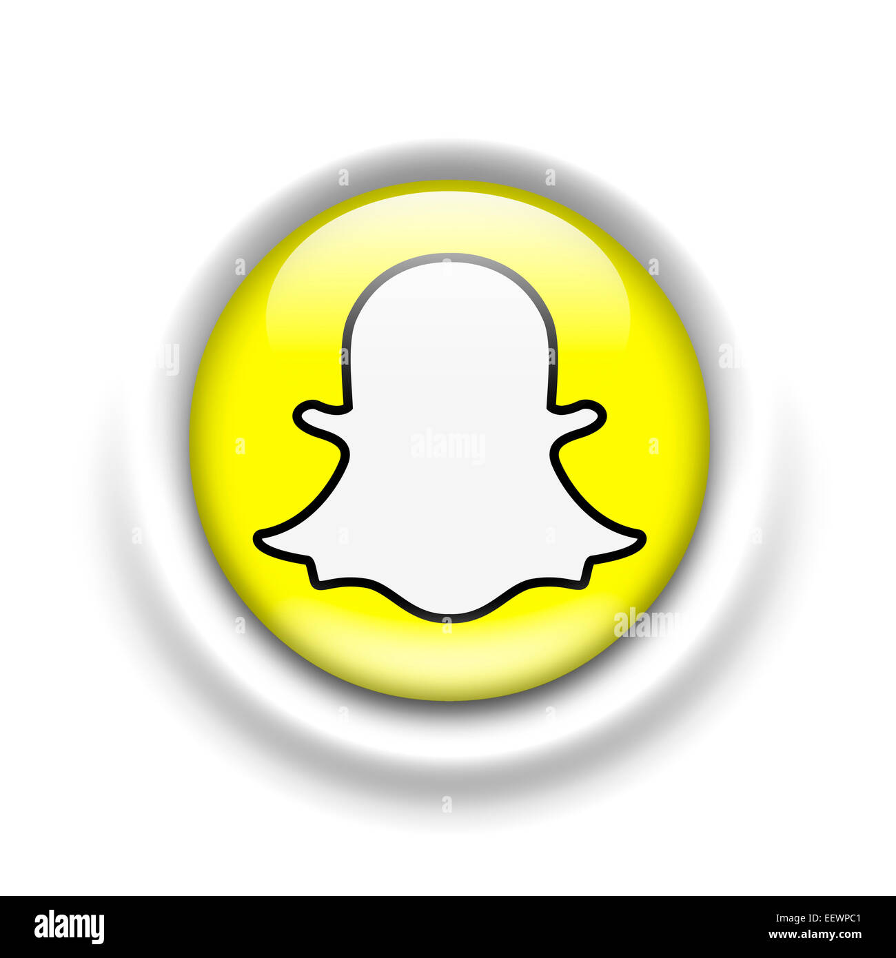 Snapchat logo icon symbol emblem Stock Photo - Alamy