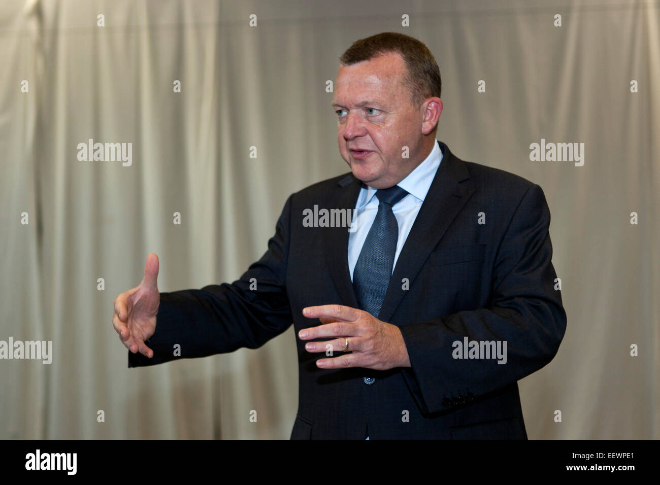 Koge, Denmark. 22nd January, 2015. Former PM and opposition leader ...