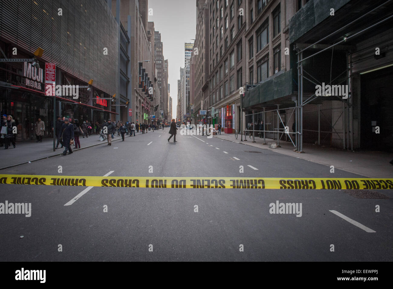 Crime scene tape new york hi-res stock photography and images - Alamy