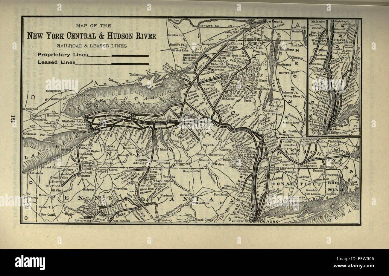 Cornelius Vanderbilt Railroad Map