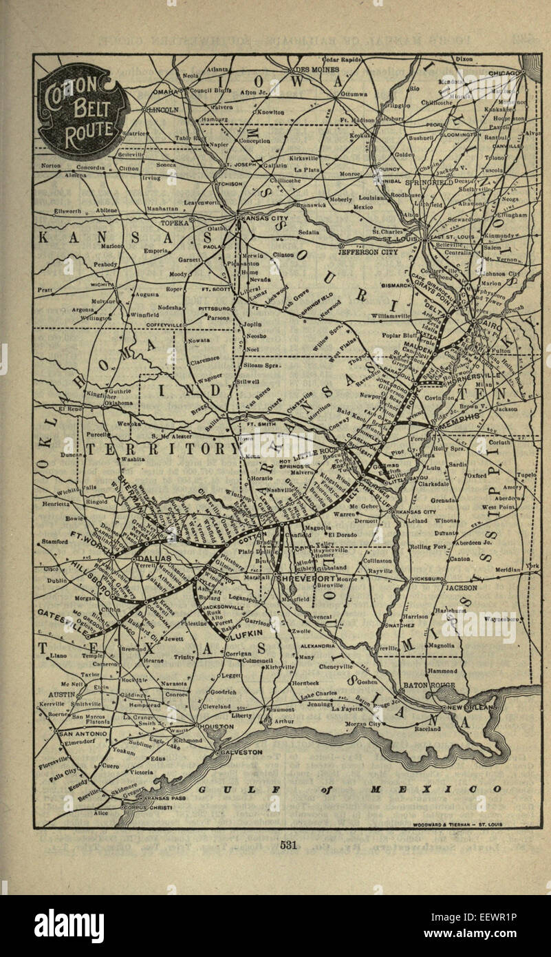 Cotton belt route railroad hi-res stock photography and images - Alamy