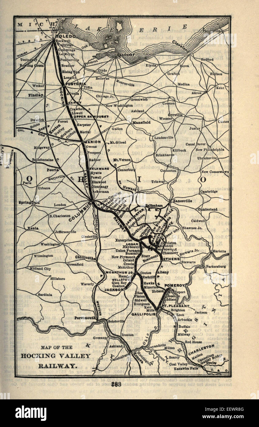 Map of hocking hi-res stock photography and images - Alamy