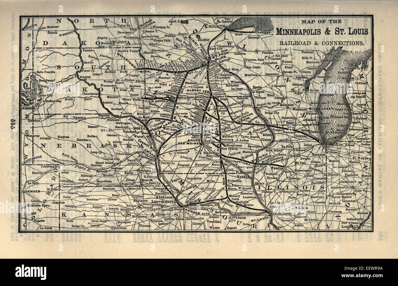 St louis map hi-res stock photography and images - Alamy