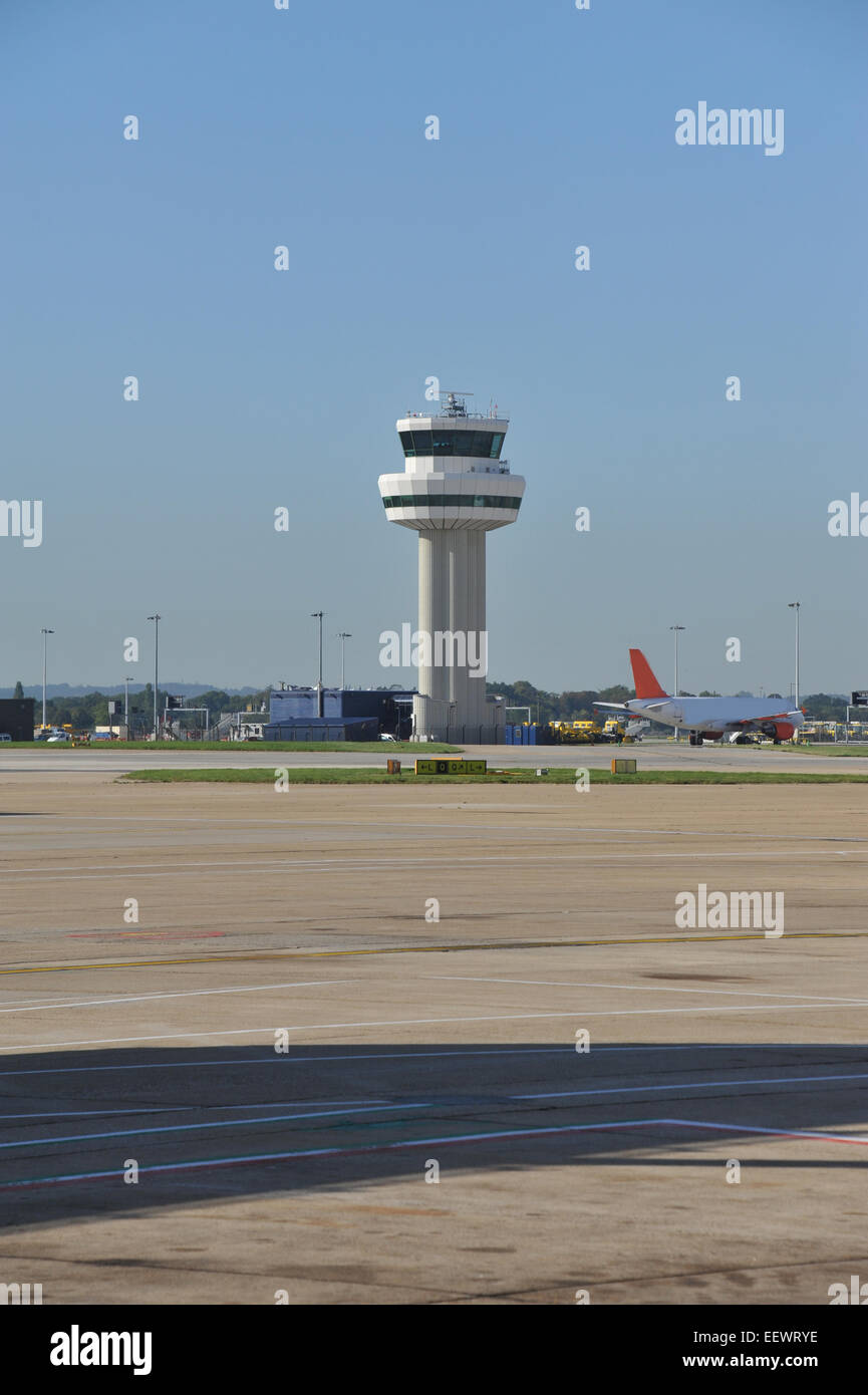Gatwick control tower at London, Gatwick, England Stock Photo - Alamy