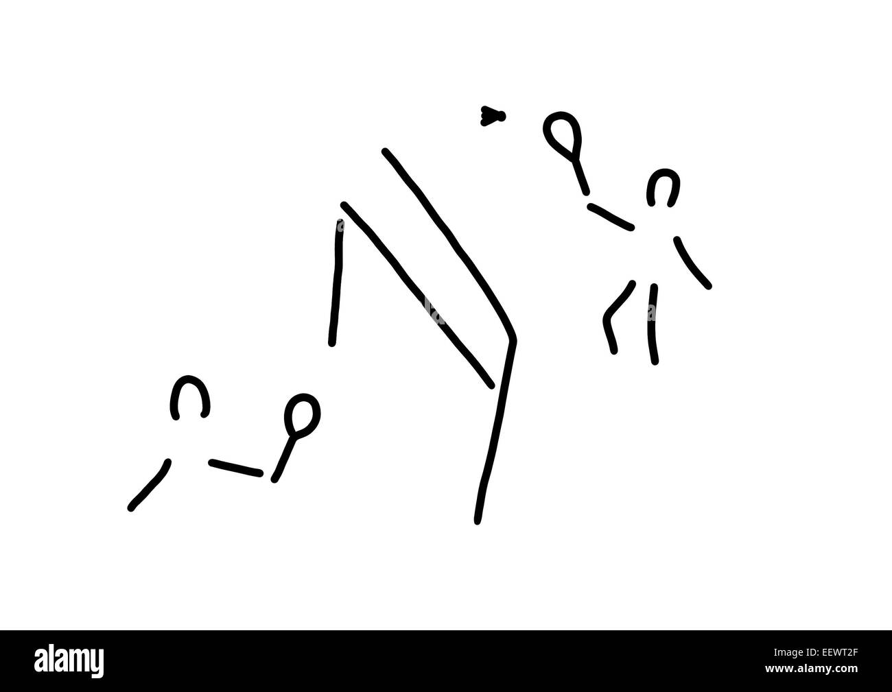 badminton shuttlecock player Stock Photo - Alamy